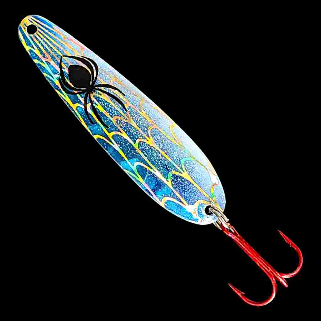 Metallic Blue Demon Flutter Spoon – Bago Lures